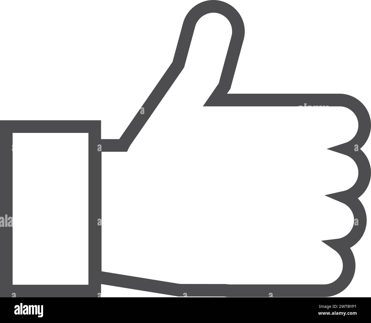 Thumb up icon. Like symbol. Approve sign Stock Vector Image & Art - Alamy