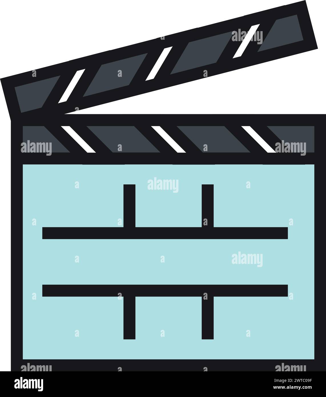 Film making clapboard icon hi-res stock photography and images - Alamy