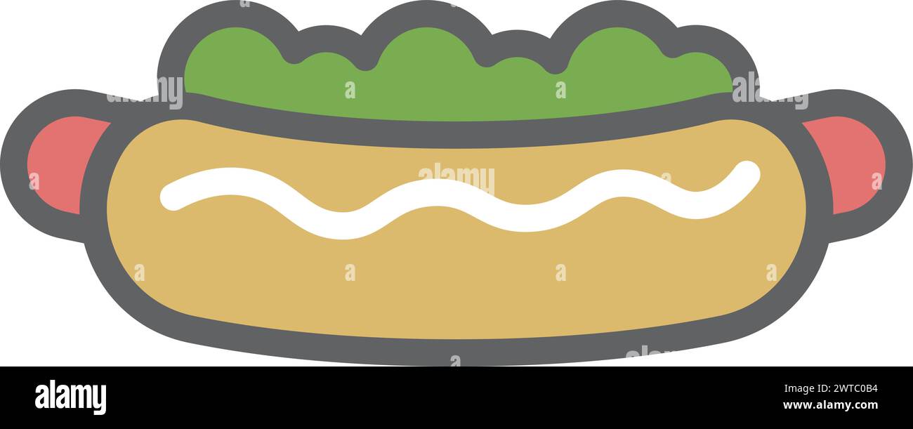 Sausage on street food Stock Vector Images - Alamy