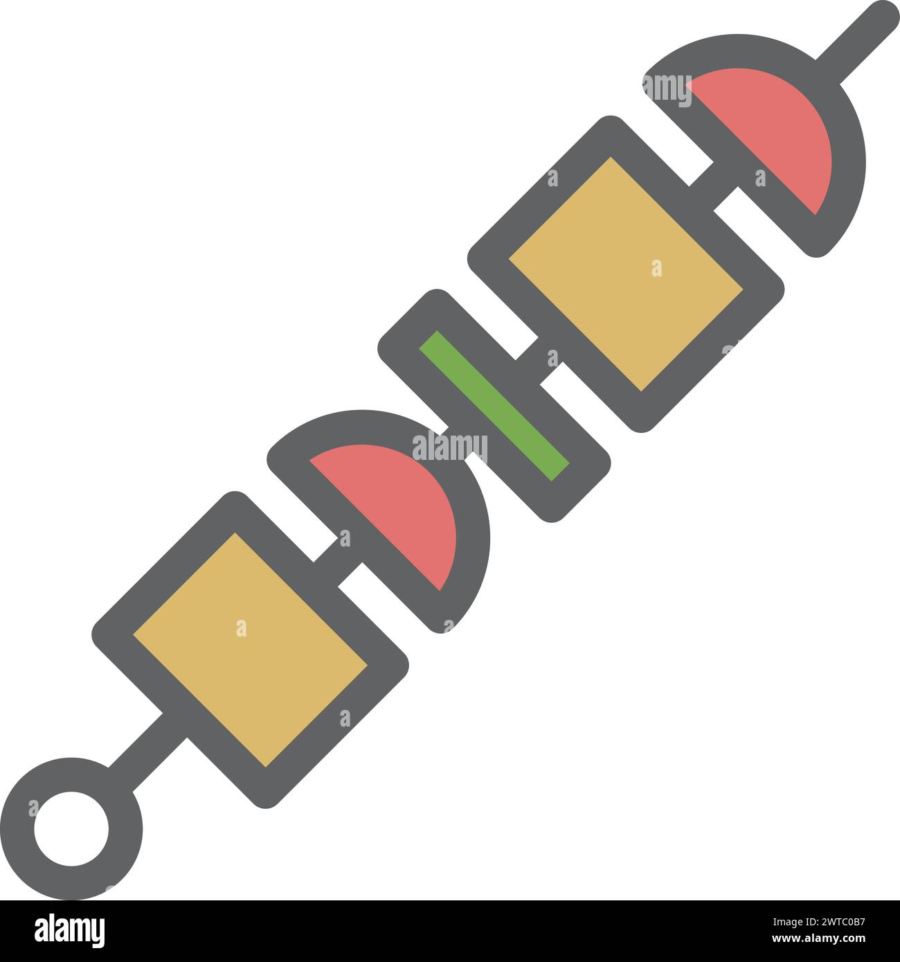 Traditional turkish grilled meat Stock Vector Images - Alamy