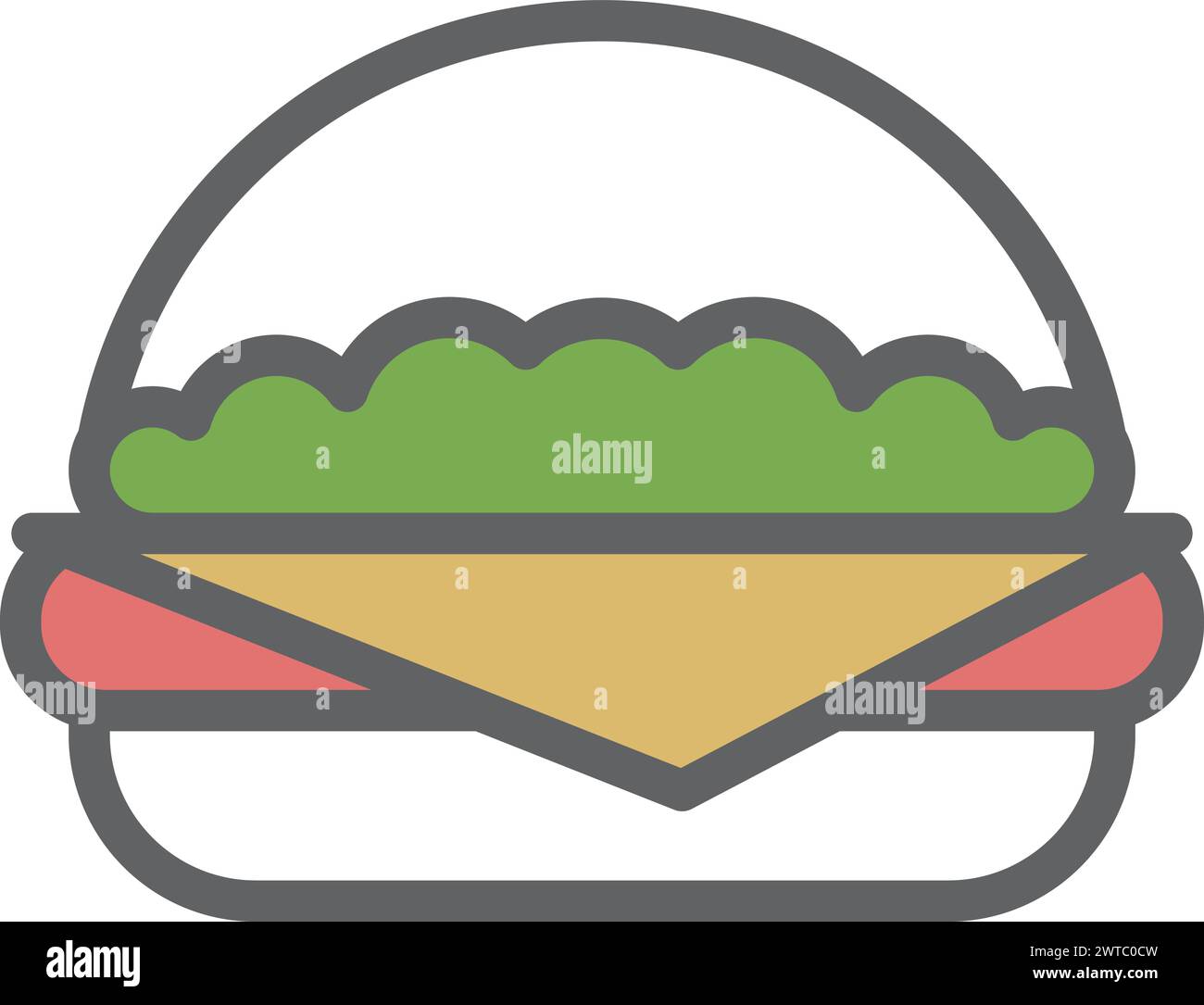 Burger icon. Fast food symbol. Cheeseburger sign Stock Vector Image ...