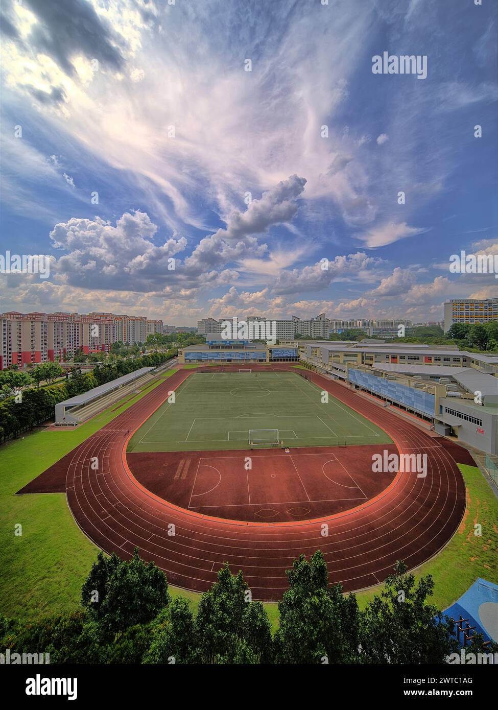 Boon Lay Estate with River Valley School Field Stock Photo - Alamy