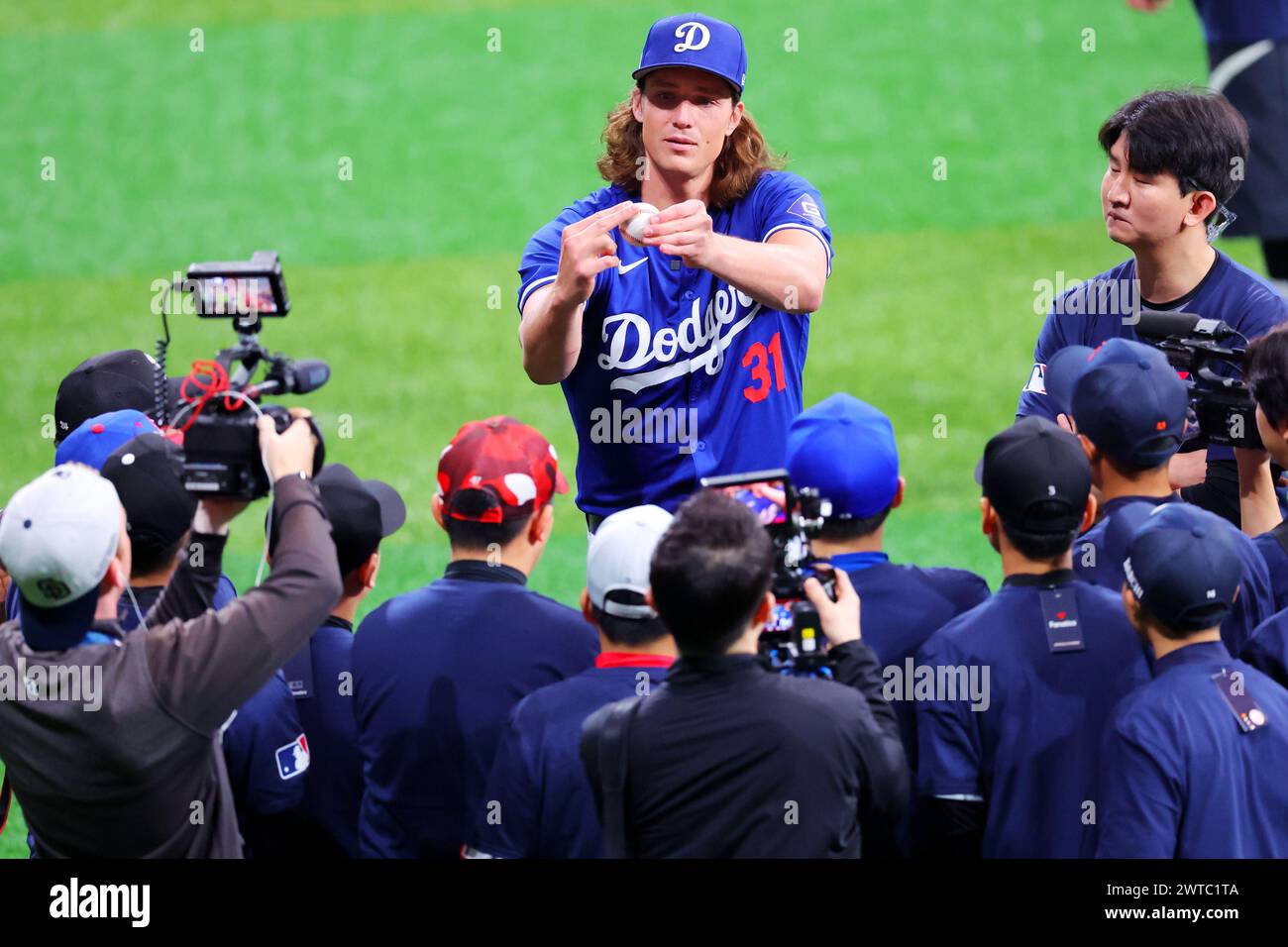 Gocheok Sky Dome, Seoul, South Korea. 16th Mar, 2024. Tyler Glasnow (Dodgers), MARCH 16, 2024 ...