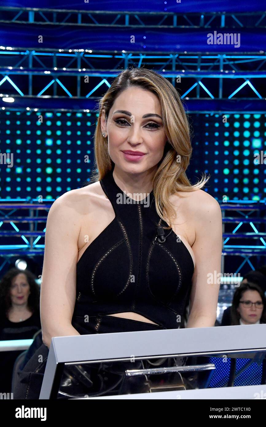 Rome, Italy. 16th Mar, 2024. Rome: Rai studios ex Dear. Broadcast L'Eredità Speciale Sanremo. In ...