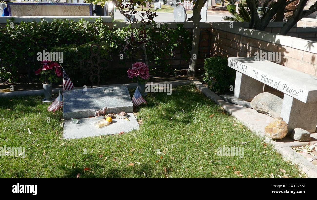Las Vegas, Nevada, USA 8th March 2024 Actor Tony Curtis Grave in Legacy ...