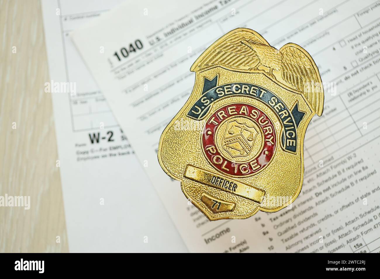 KYIV, UKRAINE - MARCH 9, 2024 US Treasury Police Secret Service Officer ...