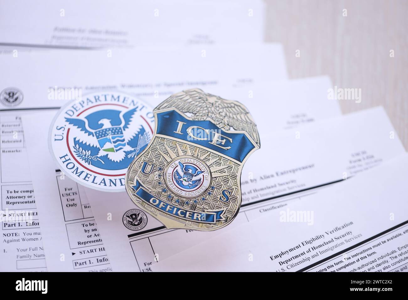 Immigration customs enforcement logo hi-res stock photography and ...
