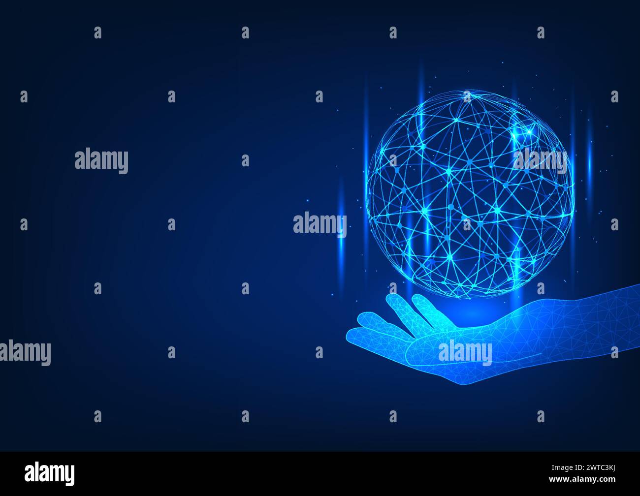 Processor technology at hand Shows the collection of data from networks ...