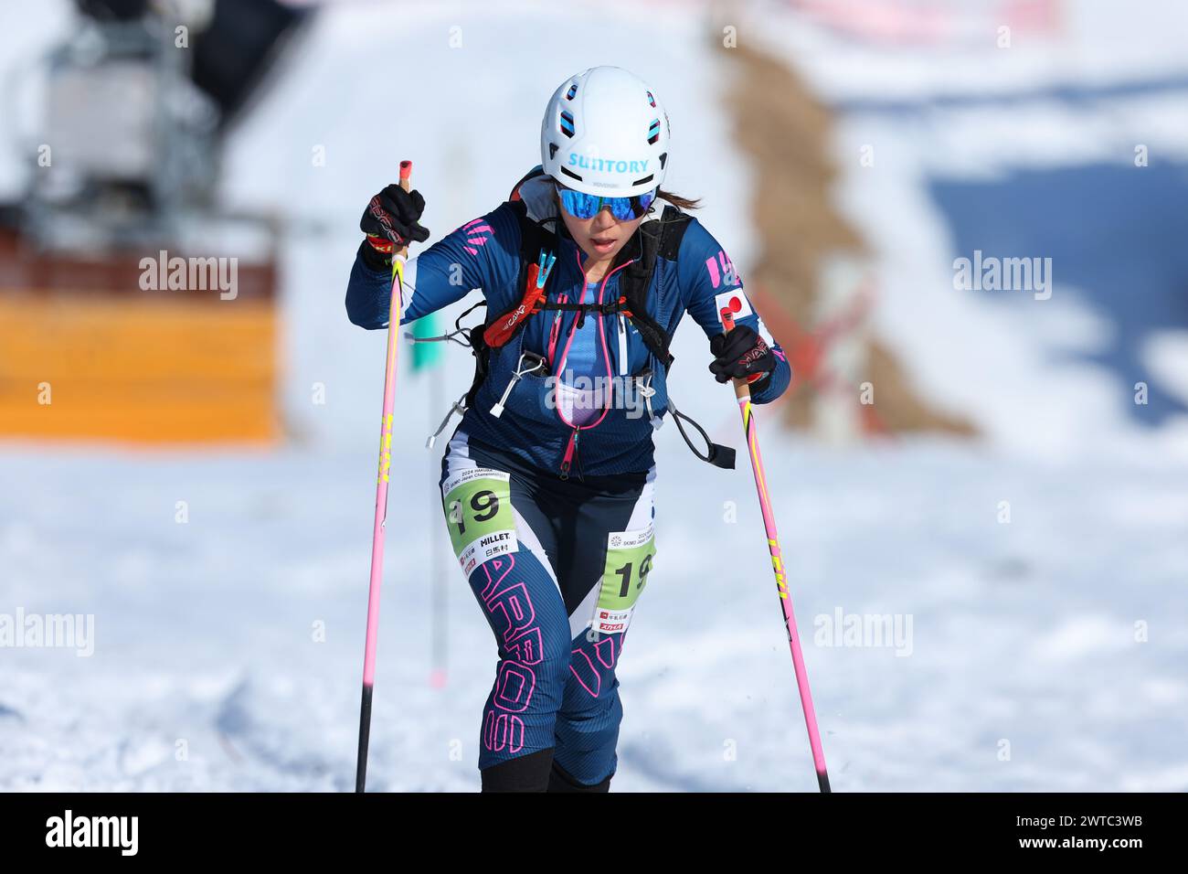 Nagano, Japan. 16th Mar, 2024. Ayaka Ueda Ski Mountaineering : SKIMO Japan Championships Japan ...