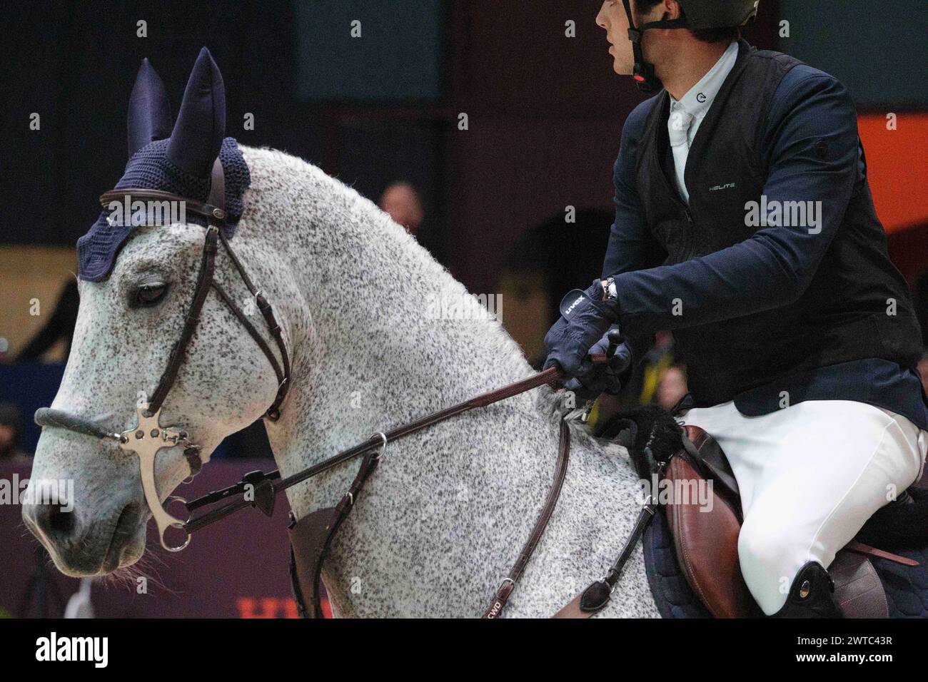 Paris, France. 16th Mar, 2024. Matias LAROCCA (ARG) riding RR Vitaly ...