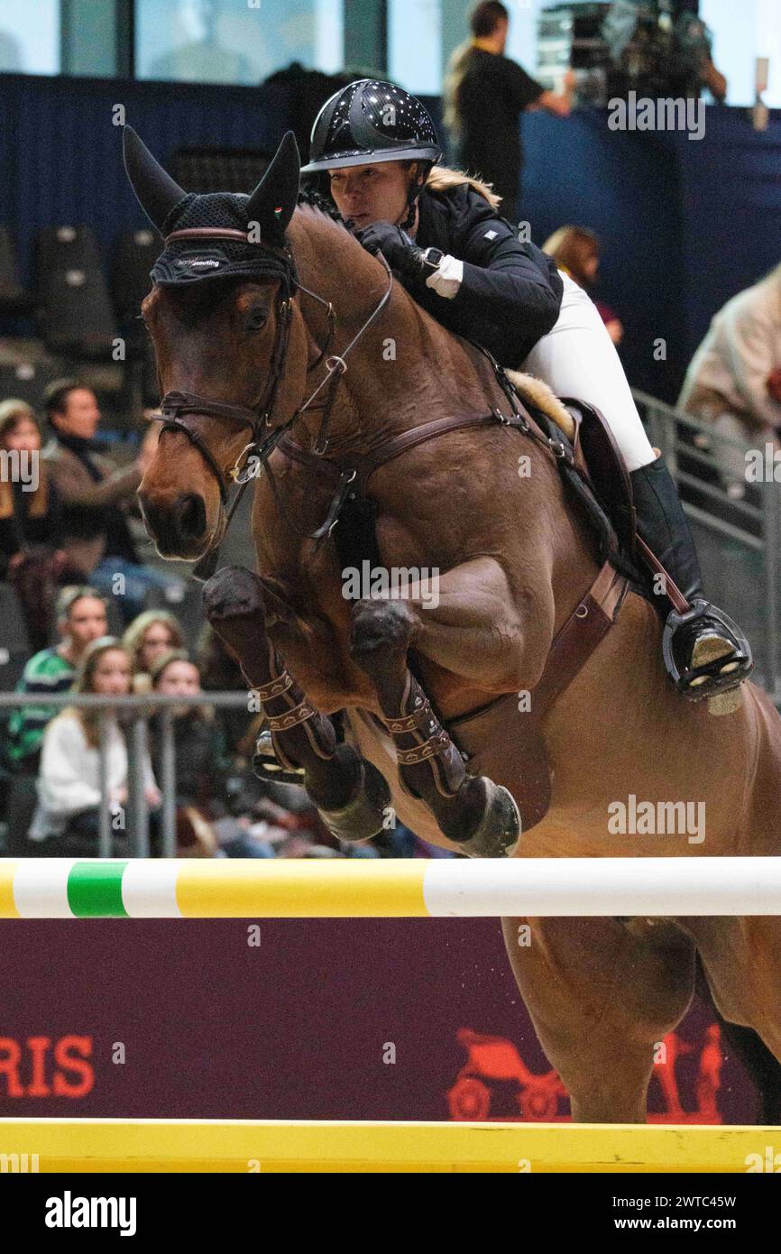 Paris, France. 16th Mar, 2024. Mylen KRUSE (GER) riding Chaccmo during ...