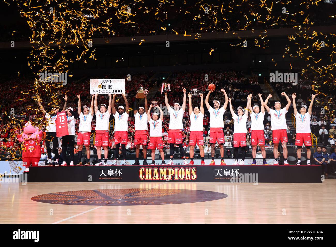 Saitama, Japan. 16th Mar, 2024. Chiba Jets team group (Jets) Basketball : Emperor's Cup ...