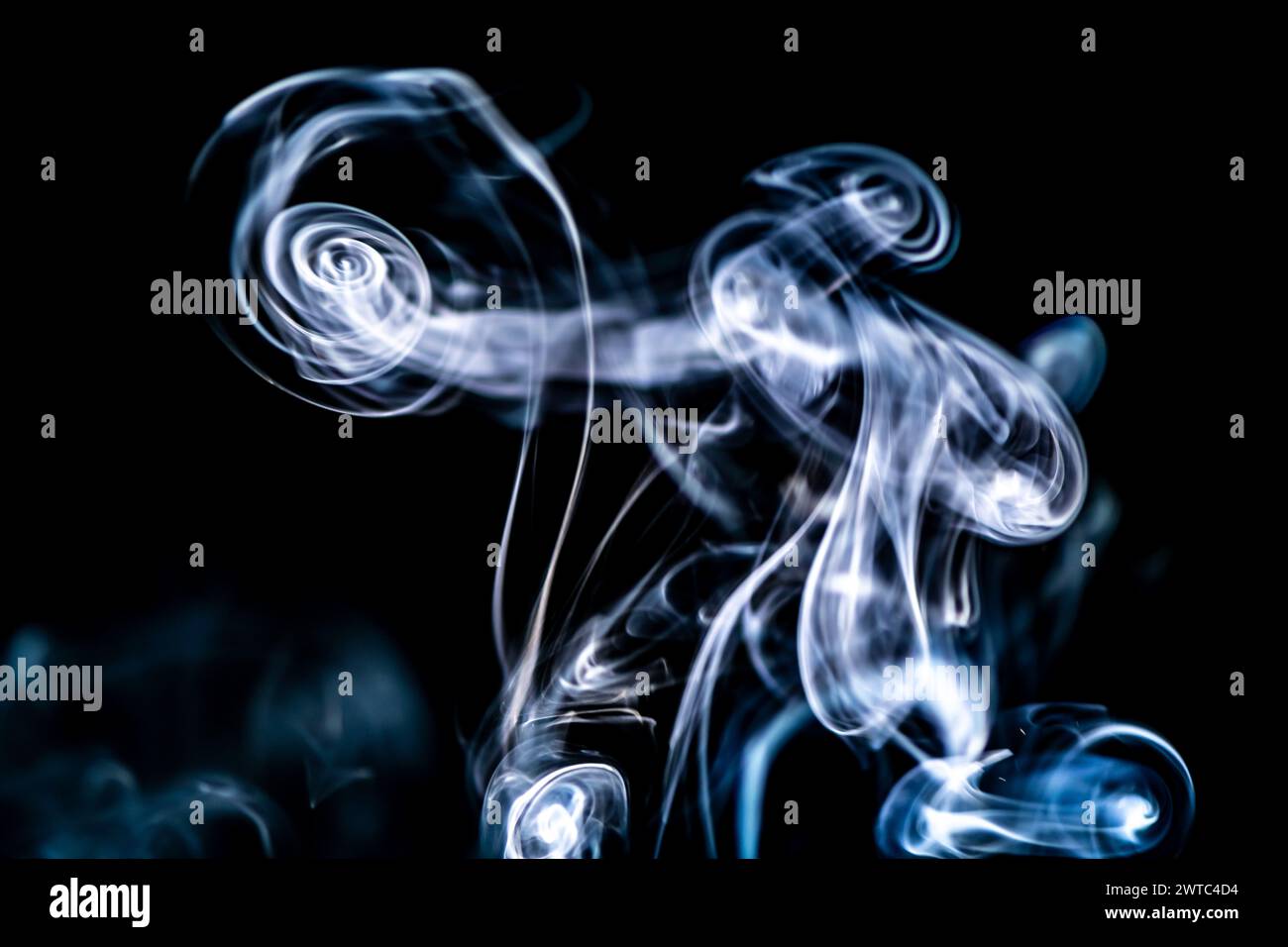 blue smoke, vapor, fog cloud best for using in composition, overlay ...