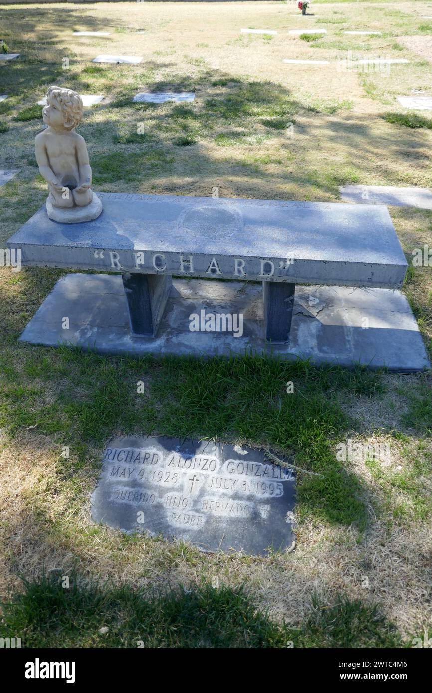 Las Vegas, Nevada, USA 8th March 2024 Tennis Player Pancho Gonzales Grave, aka Richard Alonzo ...