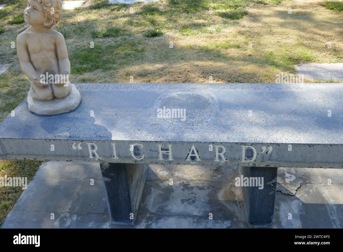 Las Vegas, Nevada, USA 8th March 2024 Tennis Player Pancho Gonzales Grave, aka Richard Alonzo ...