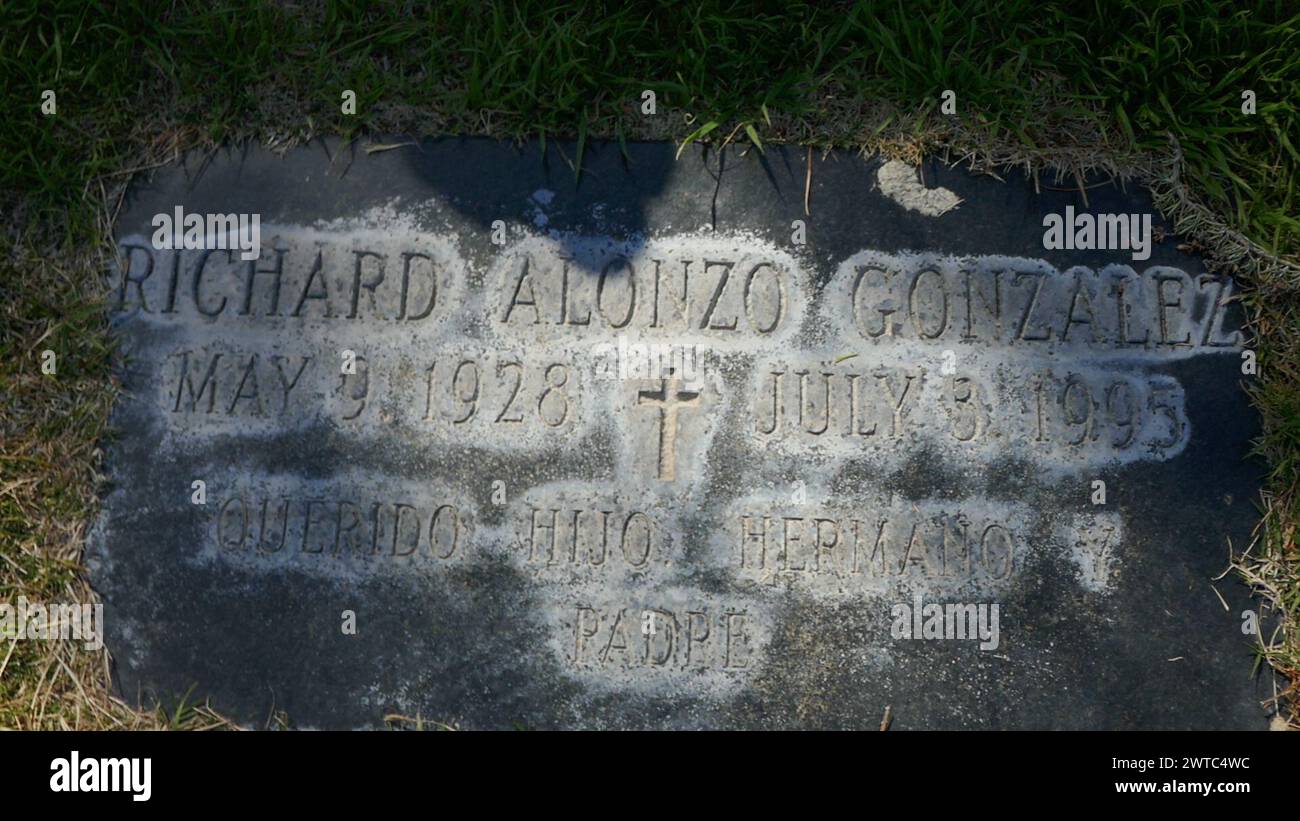 Las Vegas, Nevada, USA 8th March 2024 Tennis Player Pancho Gonzales Grave, aka Richard Alonzo ...