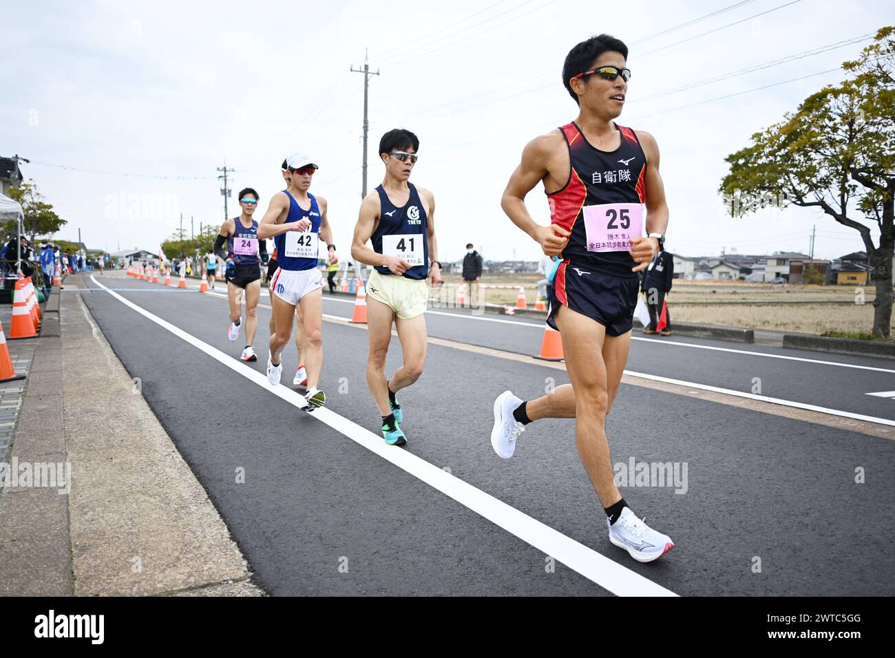 Nomi, Ishikawa, Japan. Credit: MATSUO. 17th Mar, 2024. (R-L) Hayato Katsuki, Kento Yoshikawa ...