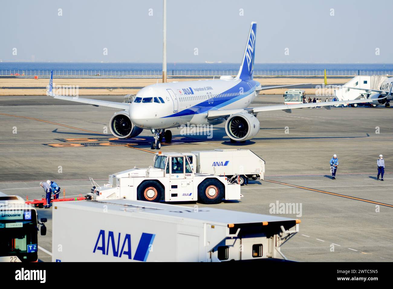Tokyo, Japan. 16th Mar, 2024. All Nippon Airways (ANA) airplanes seen at the Tokyo International ...