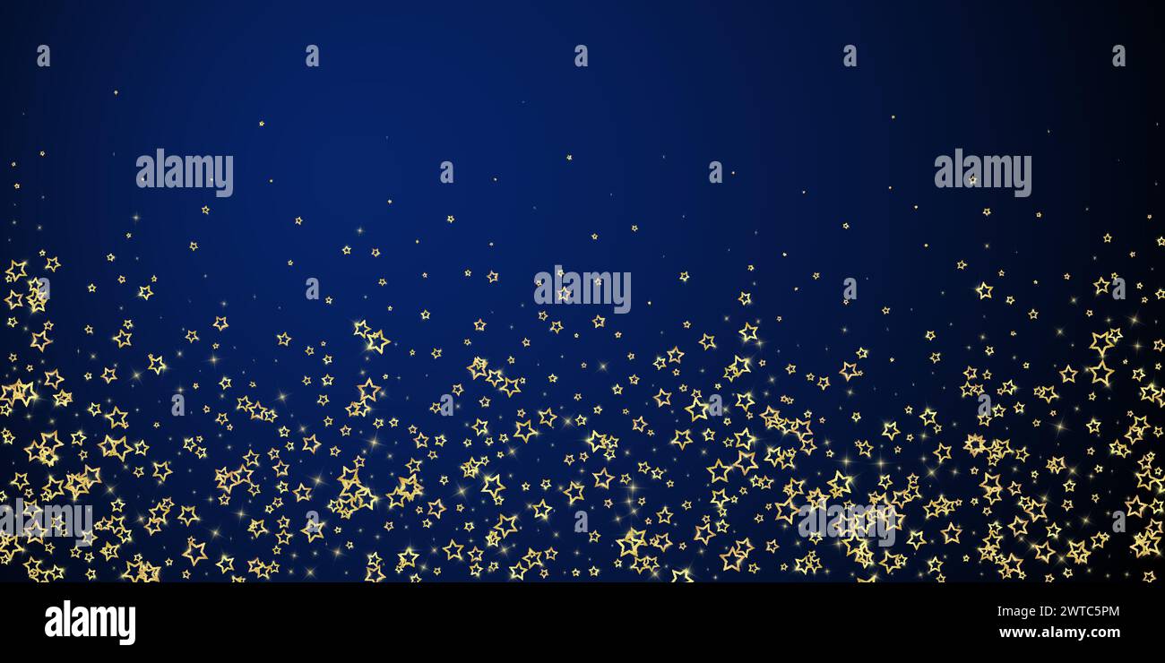 Christmas spirit. Scattered falling stars. Festive christmas confetty ...