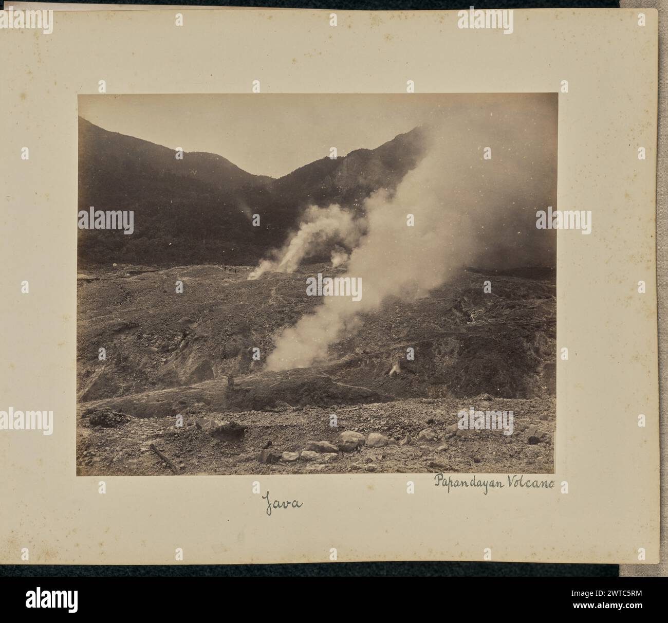 Java. Papandayan Volcano. Woodbury & Page, photographer (British ...