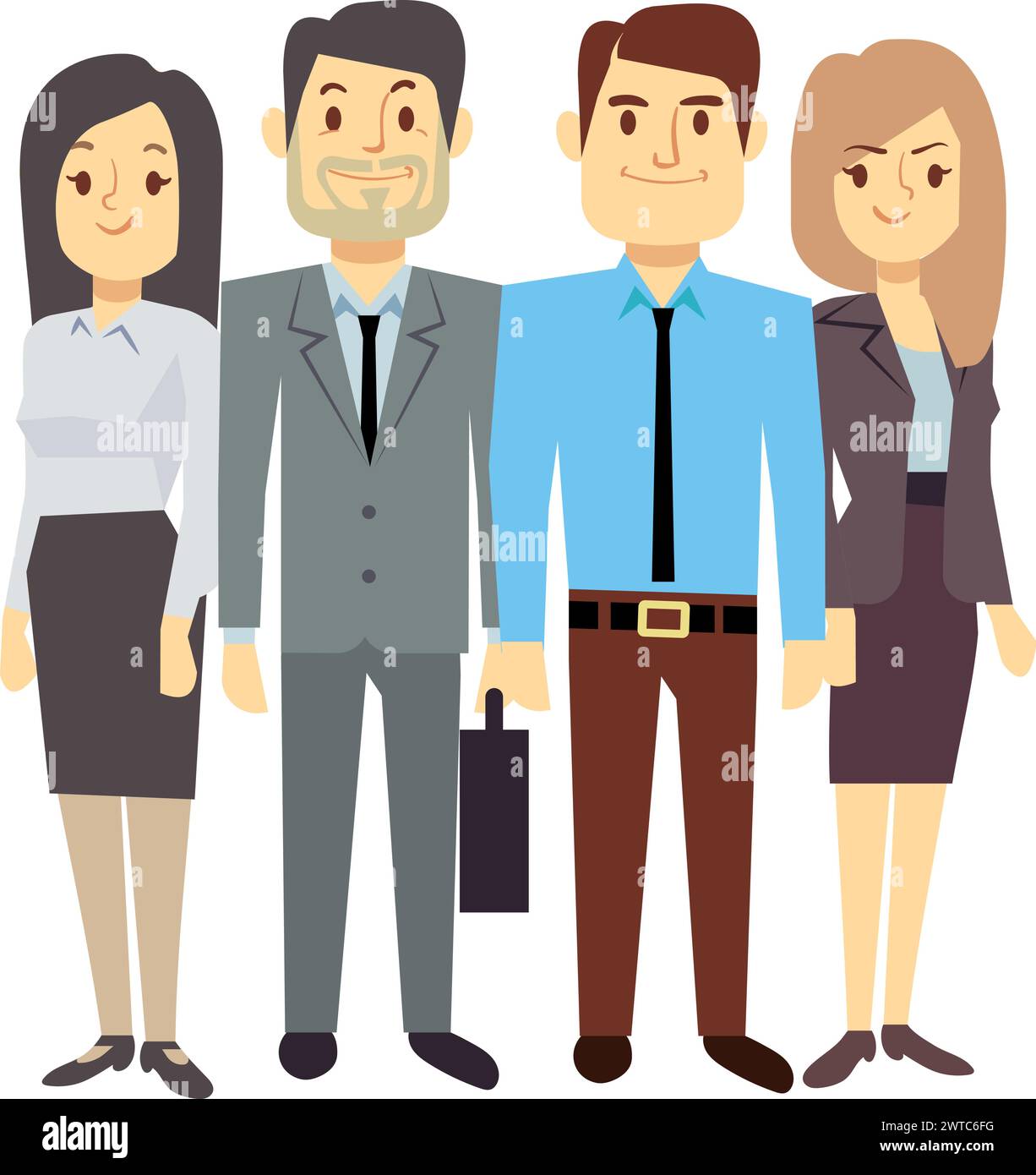 Female boss employees Cut Out Stock Images & Pictures - Alamy