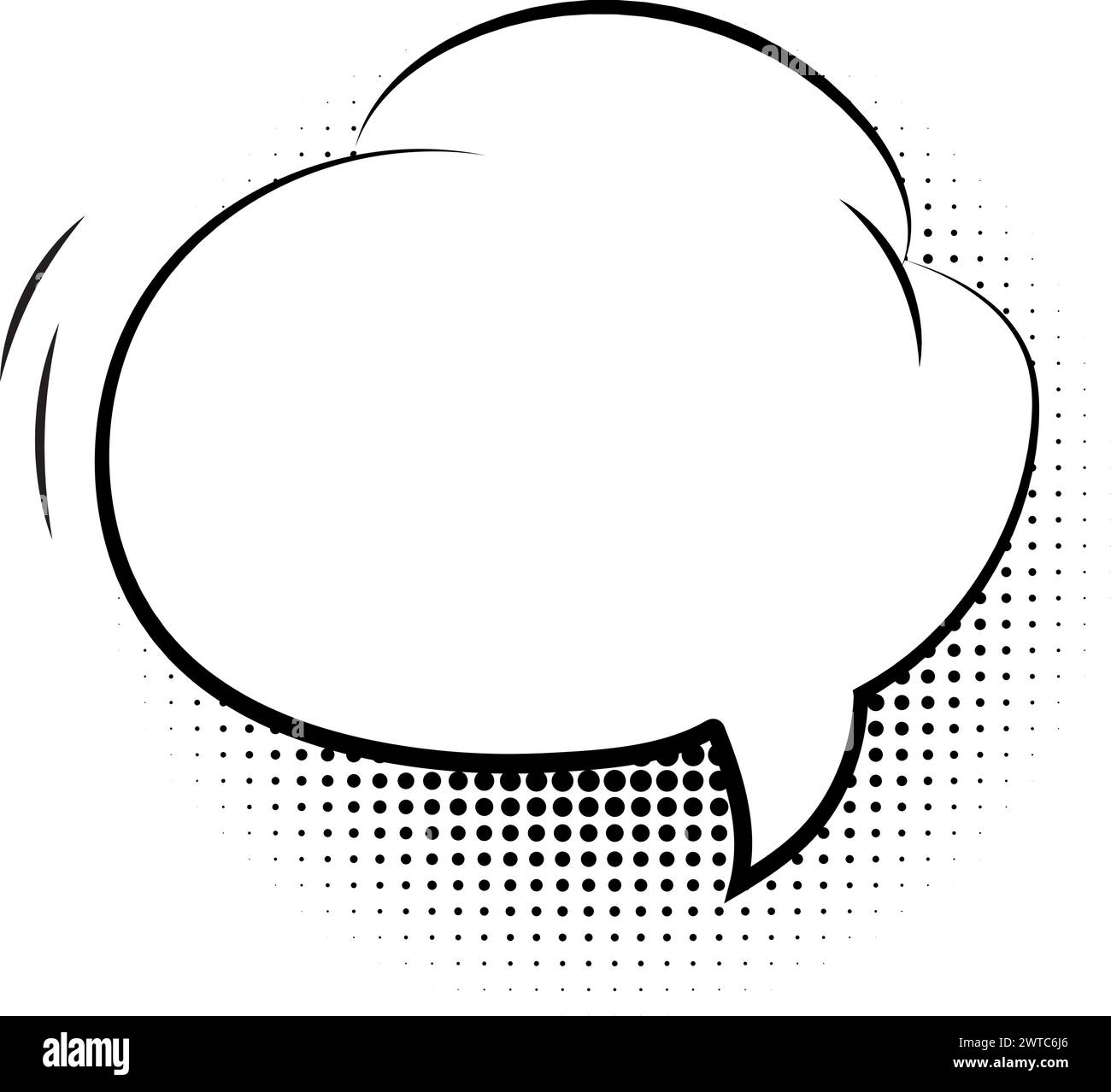 Empty comic cloud template with dot gradient shadow Stock Vector Image ... Empty comic cloud template with dot gradient shadow Stock Vector Image ...