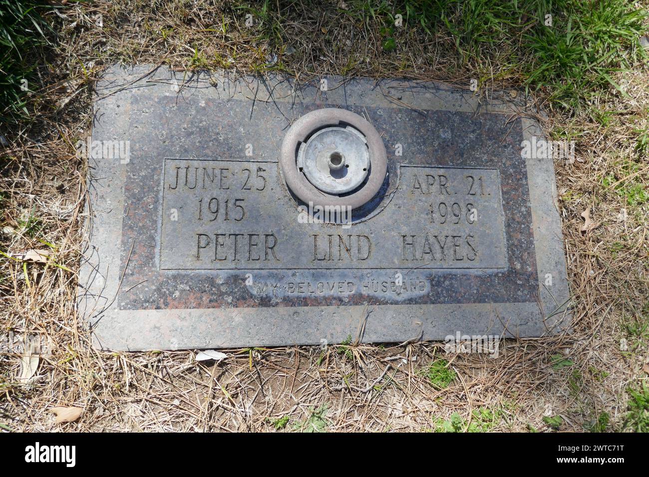Las Vegas, Nevada, USA 8th March 2024 Actor Peter Lind Hayes Grave in Garden of Resurrection at ...