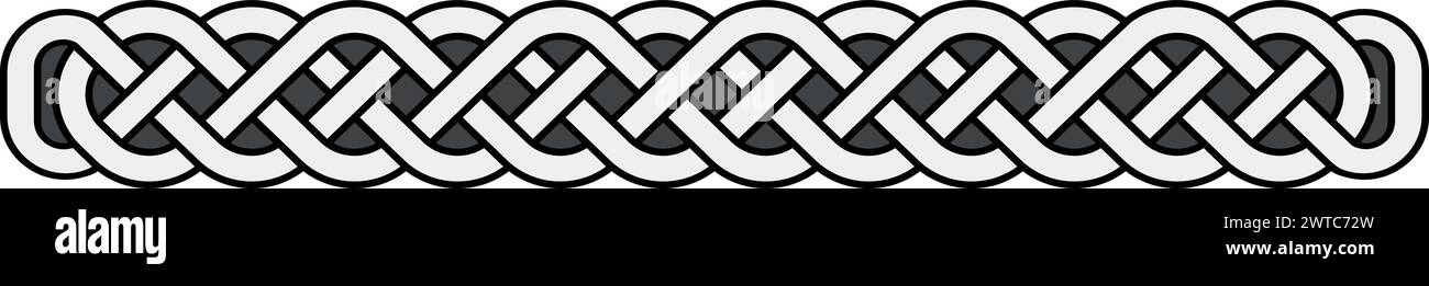 Traditional irish ornament. Celtic knot chain tattoo Stock Vector Image ...