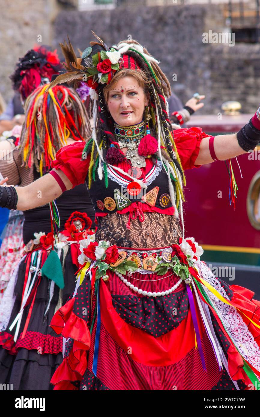 400 Roses and traditional dancing at the Skipton day of dance Stock ...