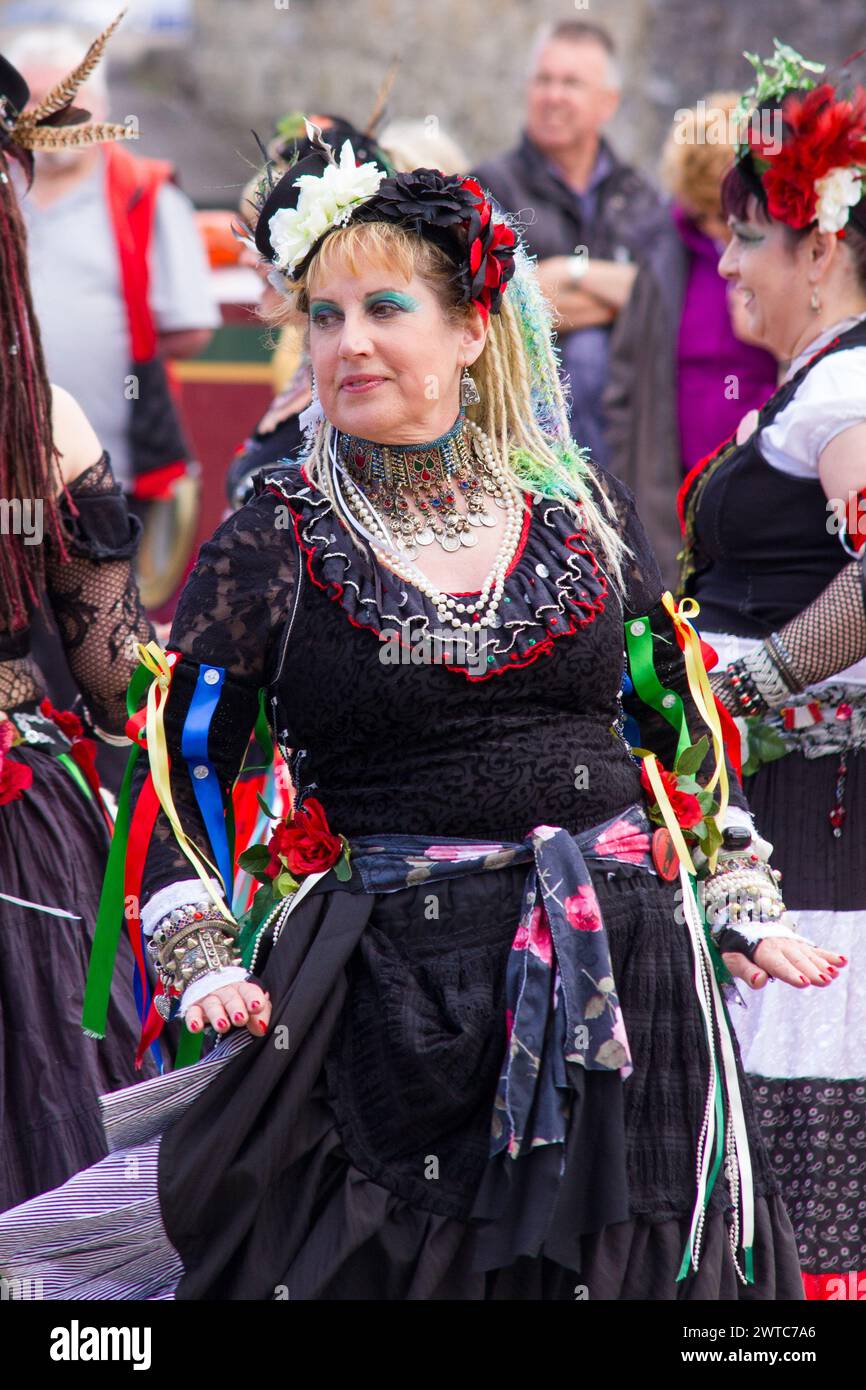 400 Roses and traditional dancing at the Skipton day of dance Stock ...