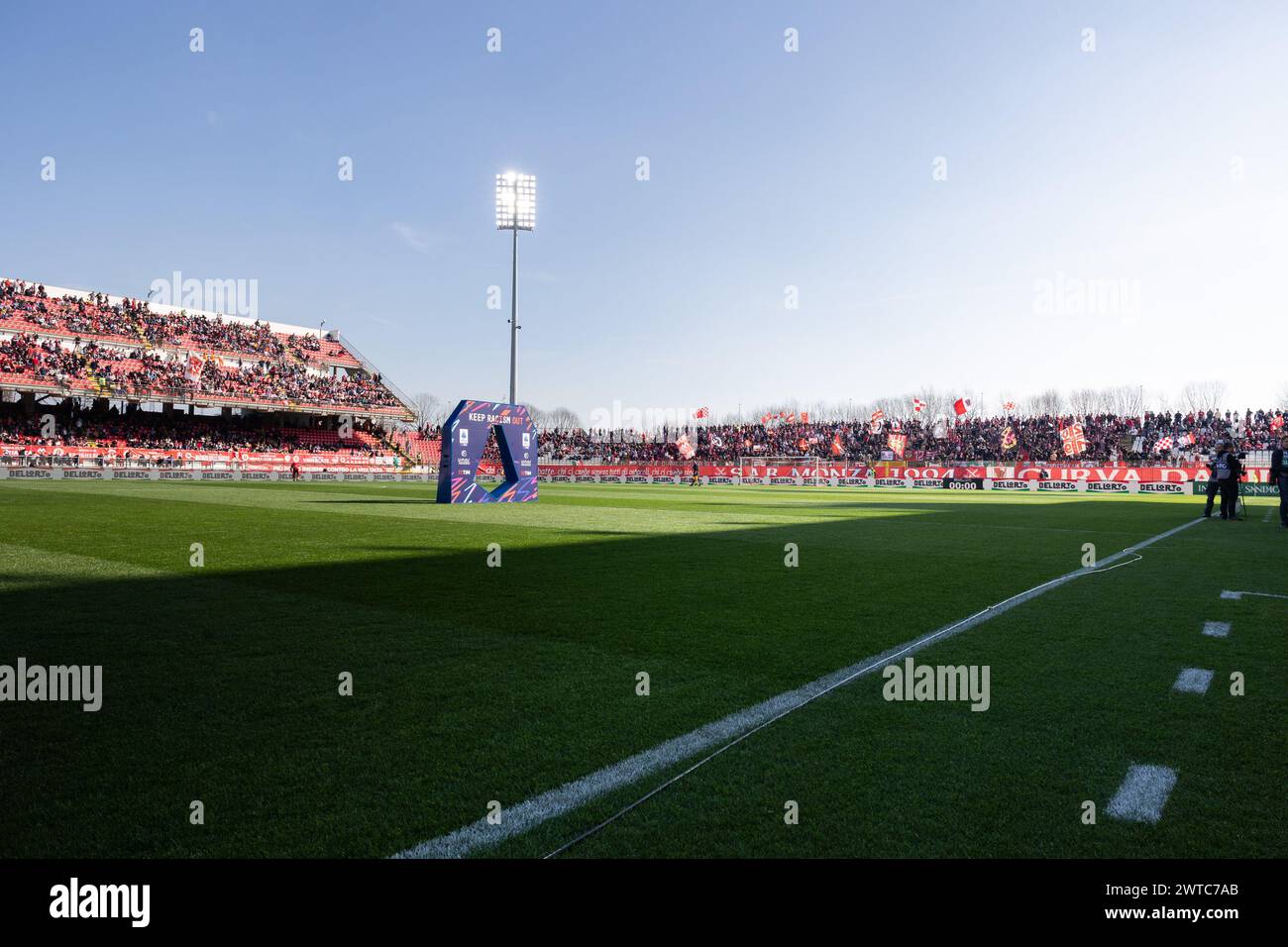 General view of U-Power Stadium before the Serie A football match ...