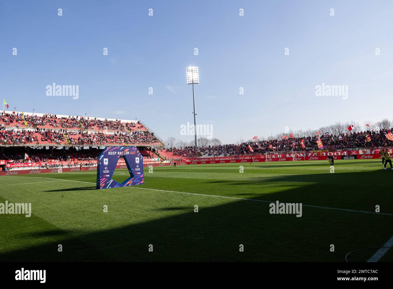 General view of U-Power Stadium before the Serie A football match ...
