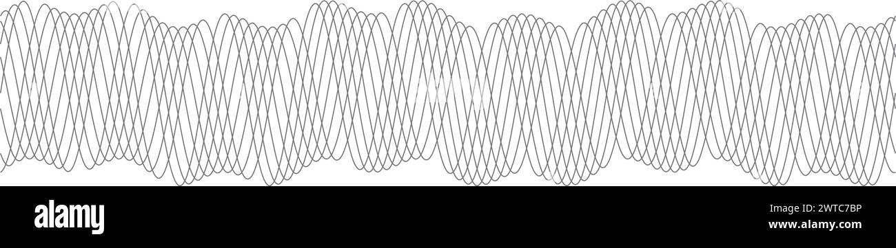 Wavy lines pattern in guilloche style. Watermark template Stock Vector ...