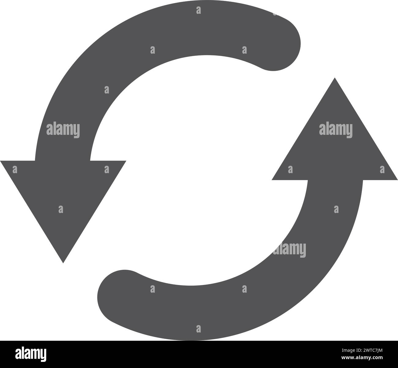 Rotating black arrows symbol. Update ui icon Stock Vector Image & Art - Alamy