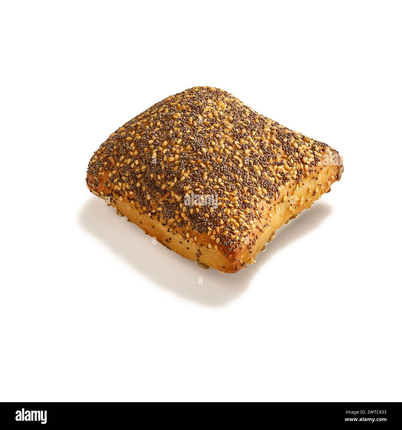 Fast food isolated on white background. bun top view. closeup of junk ...