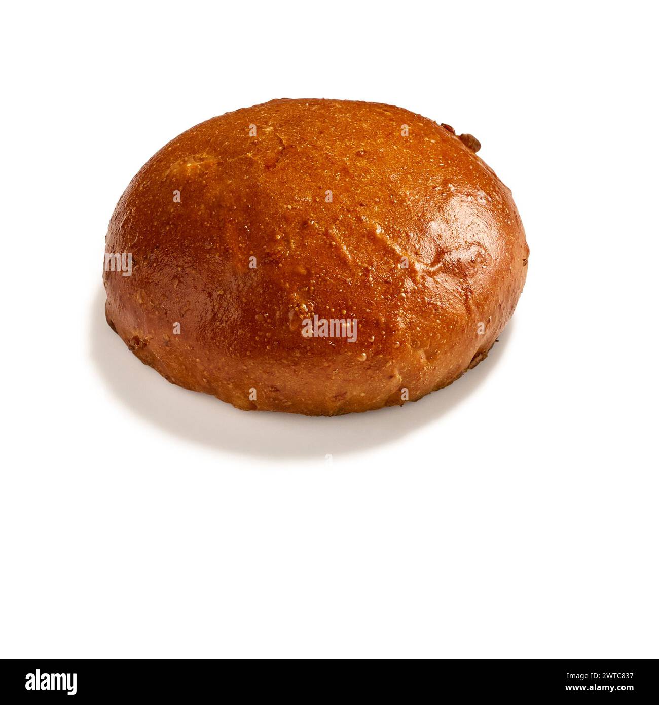 Fast food isolated on white background. bun top view. closeup of junk ...