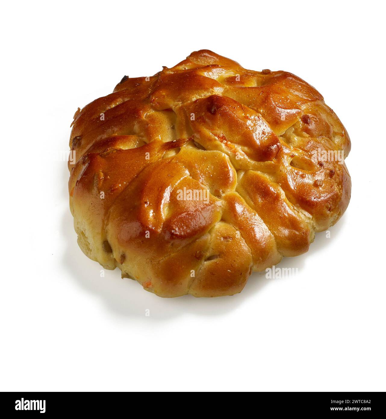 Fast food isolated on white background. top view. closeup of junk foods ...