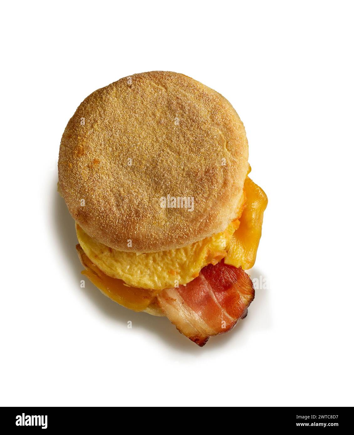 Fast food isolated on white background. top view. closeup of junk foods ...