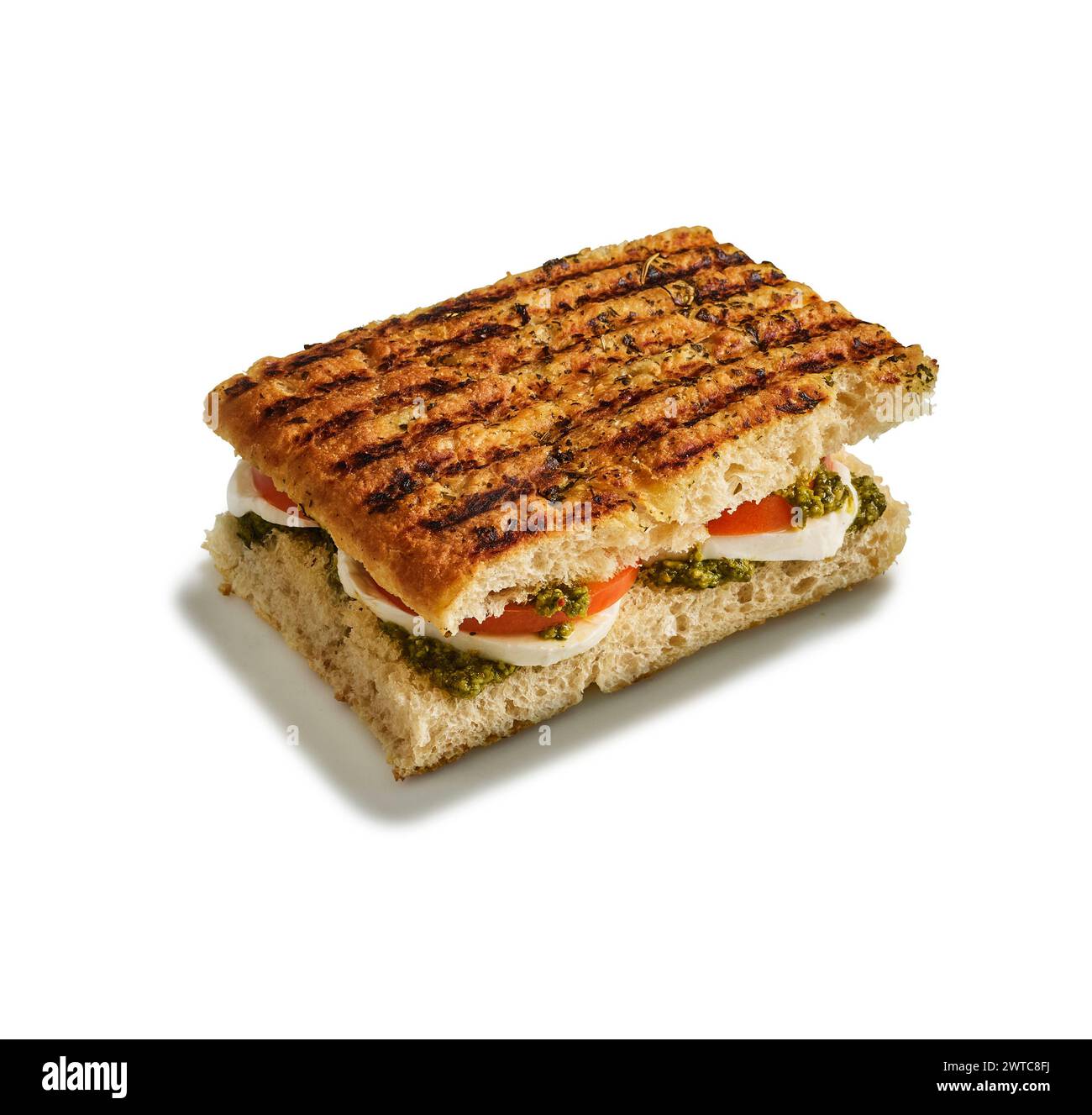 Fast food isolated on white background. top view. closeup of junk foods ...