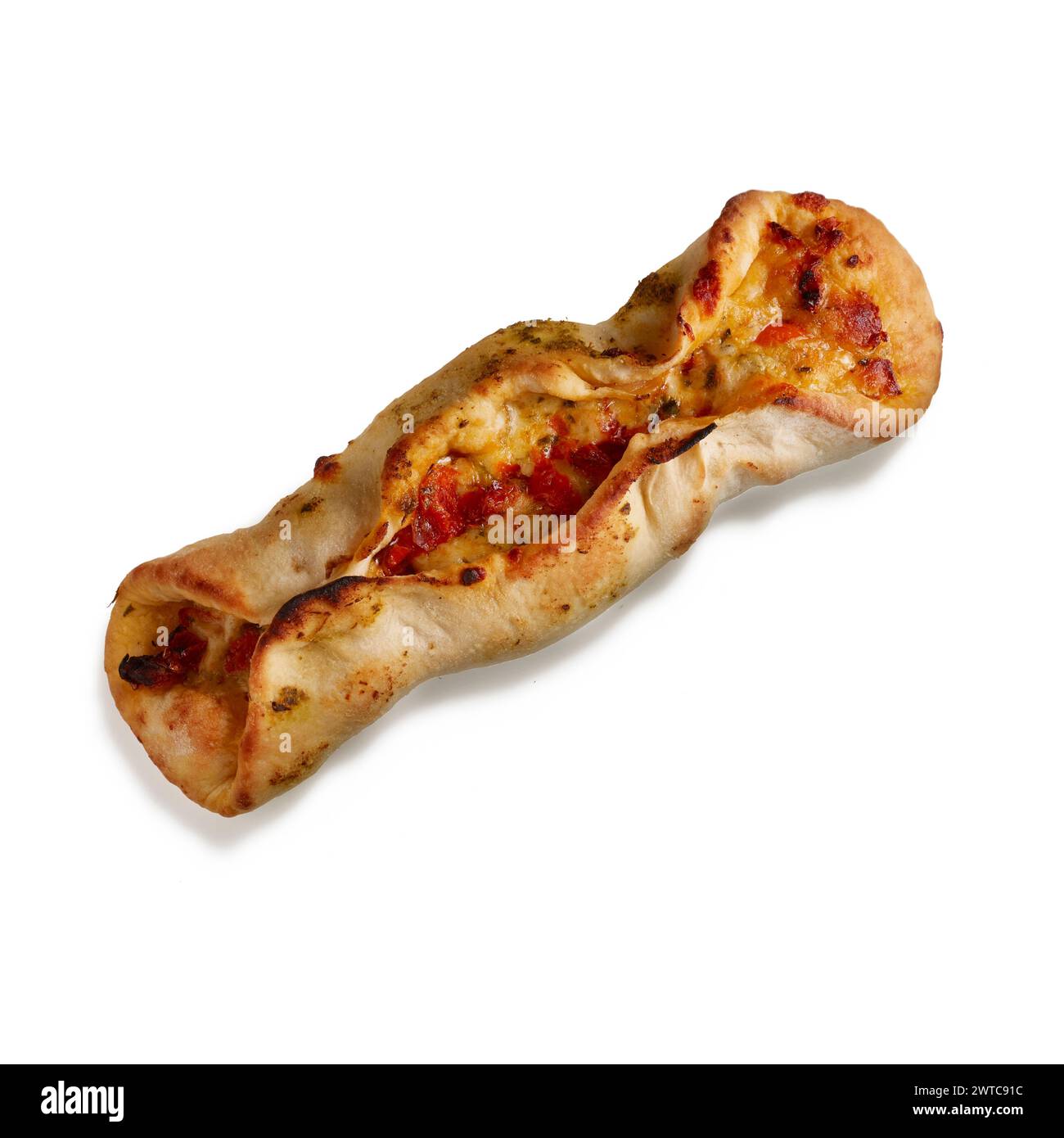 Fast food isolated on white background. vegetable roll top view ...