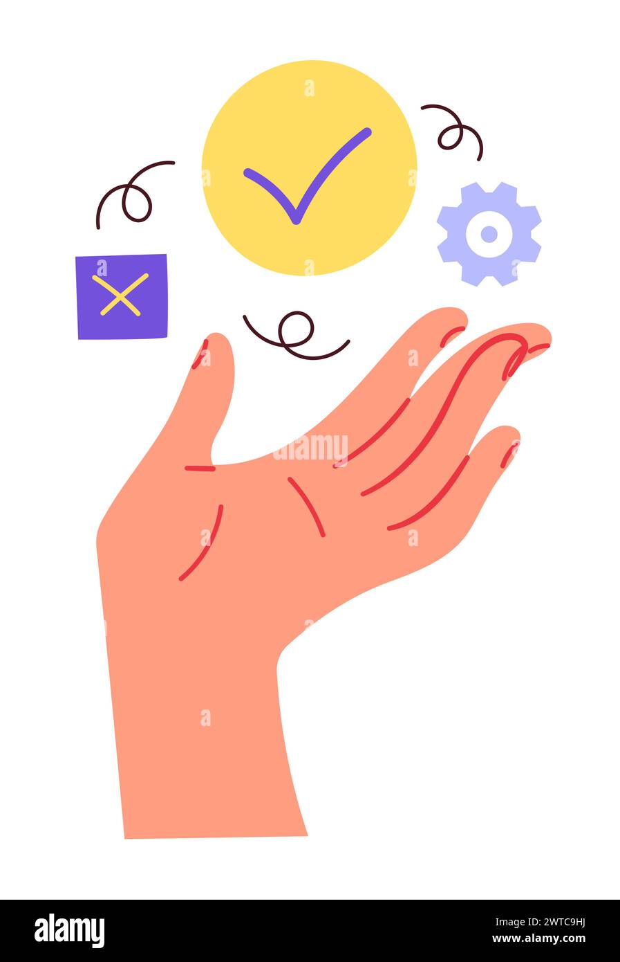 Hand done sign. Task completed, finished work Stock Vector Image & Art ...