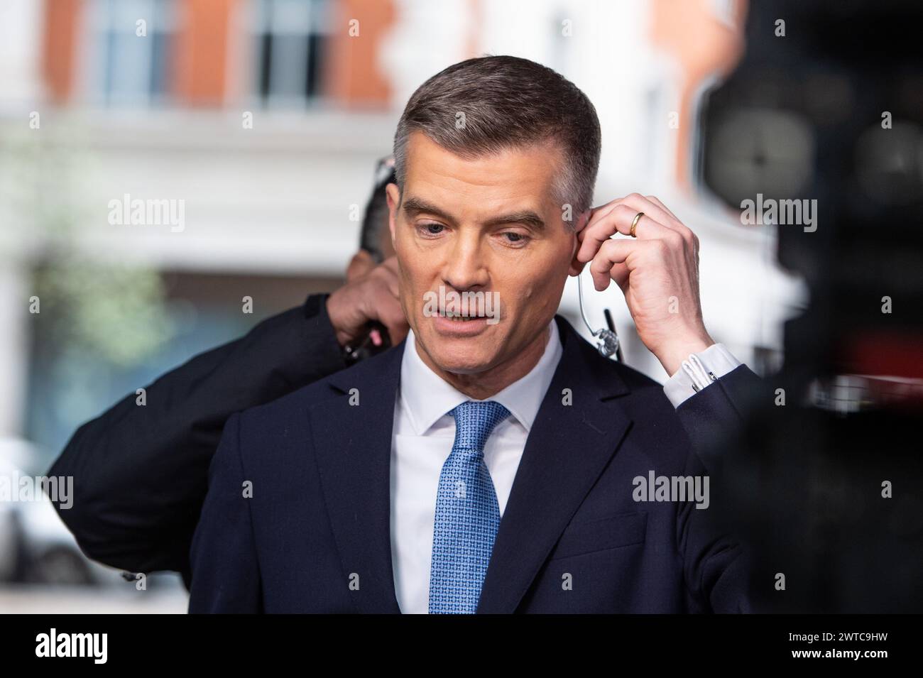 London, England, UK. 17th Mar, 2024. Transport Secretary MARK HARPER is ...