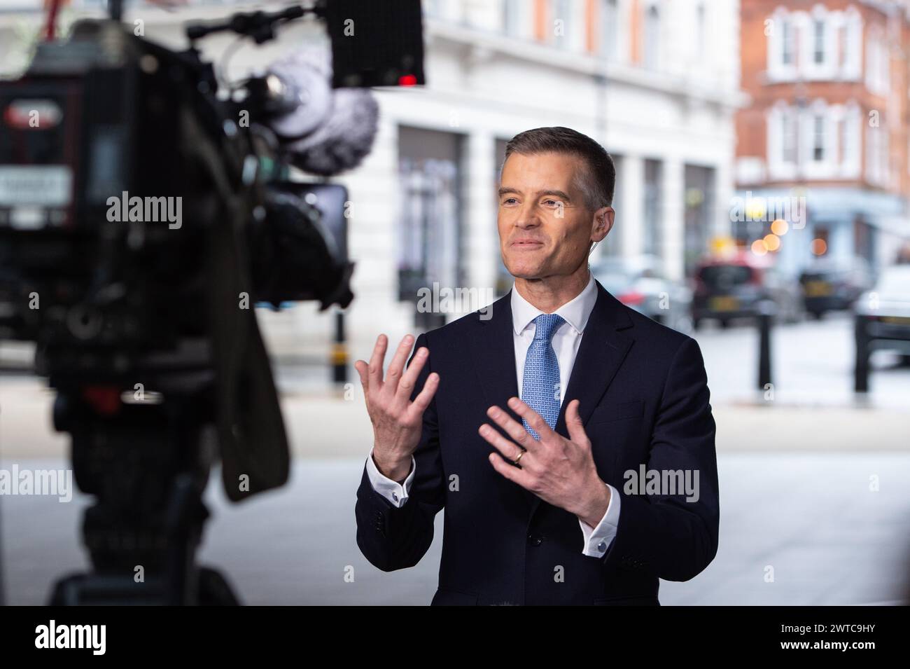 London, England, UK. 17th Mar, 2024. Transport Secretary MARK HARPER is ...