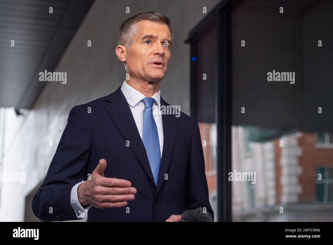London, England, UK. 17th Mar, 2024. Transport Secretary MARK HARPER is ...