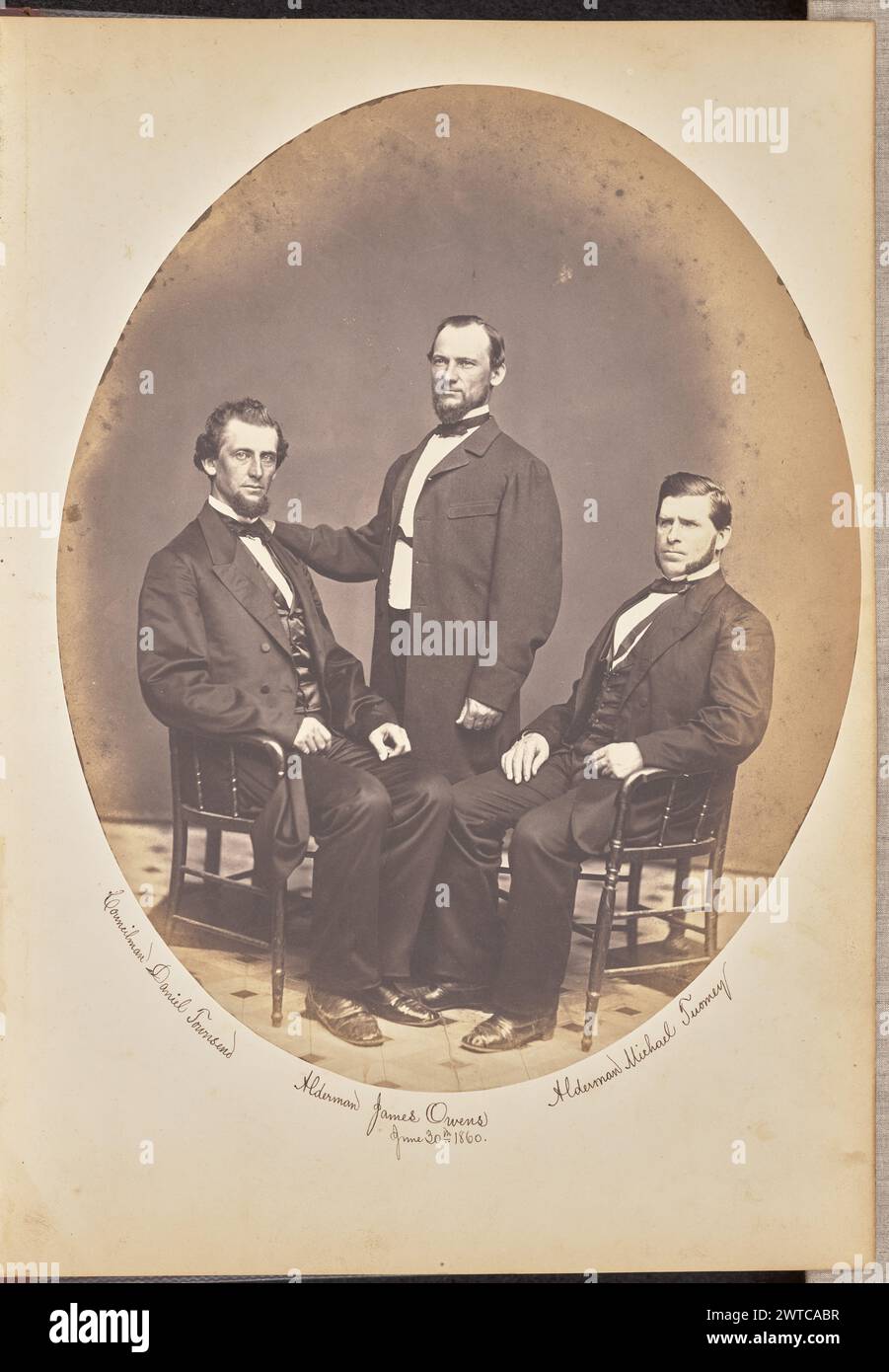 Group portrait of three men, New York. Charles DeForest Fredricks ...