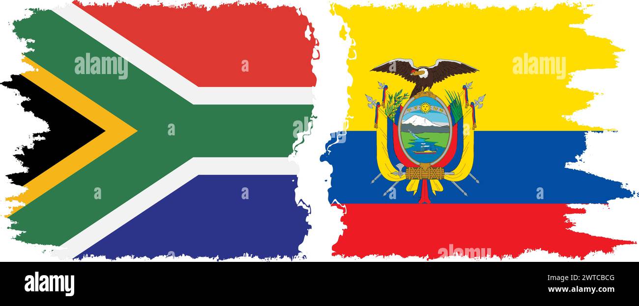 South africa ecuador flag Stock Vector Images - Alamy