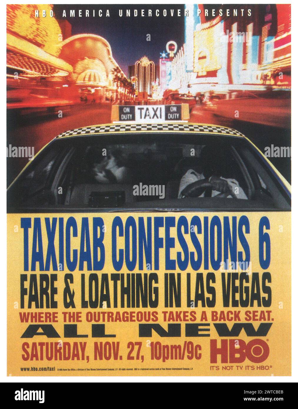 1995 Taxicab Confessions Reality TV show poster - television series of ...