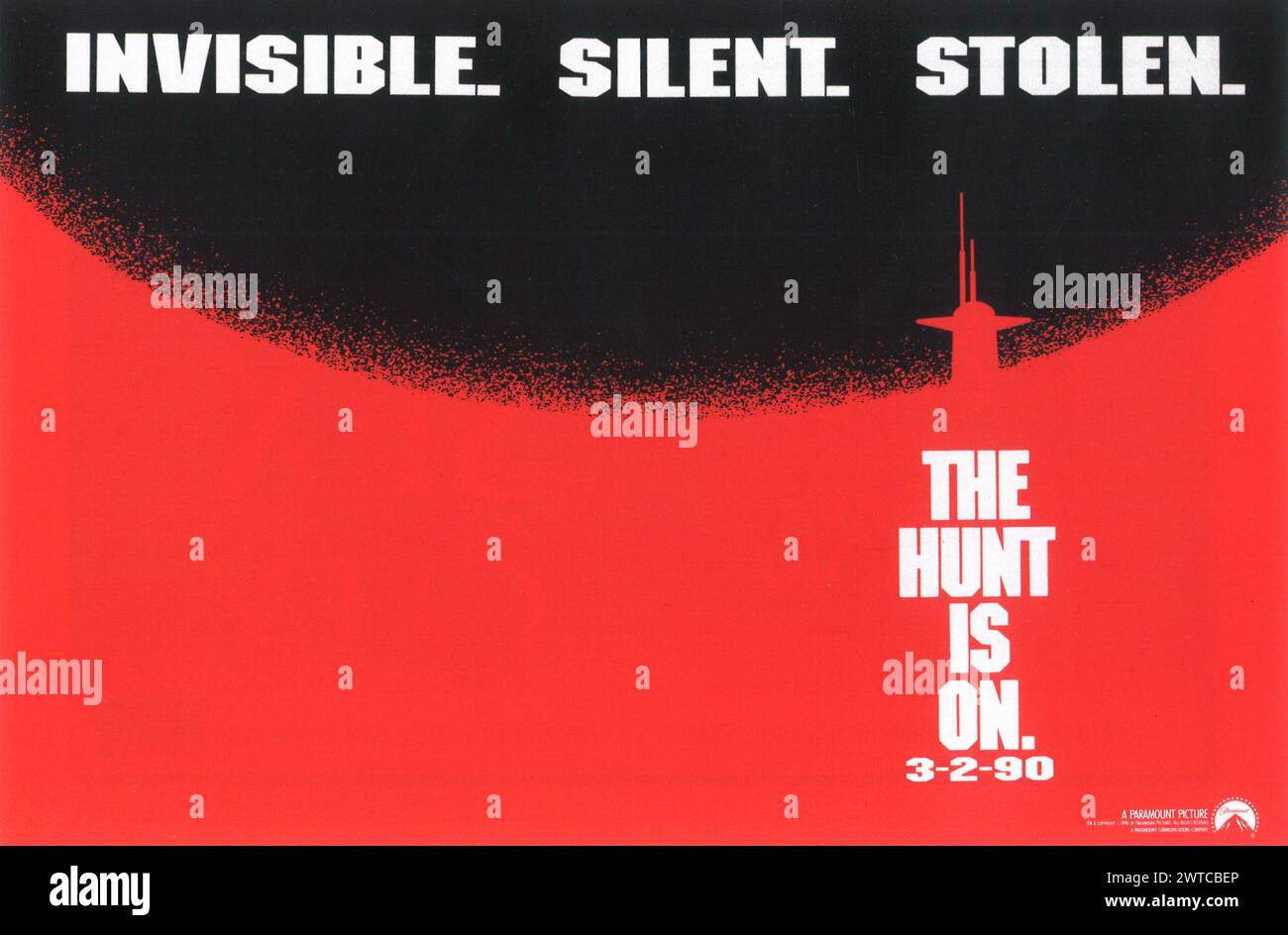 1990 The Hunt for Red October movie poster, Director: John McTiernan ...
