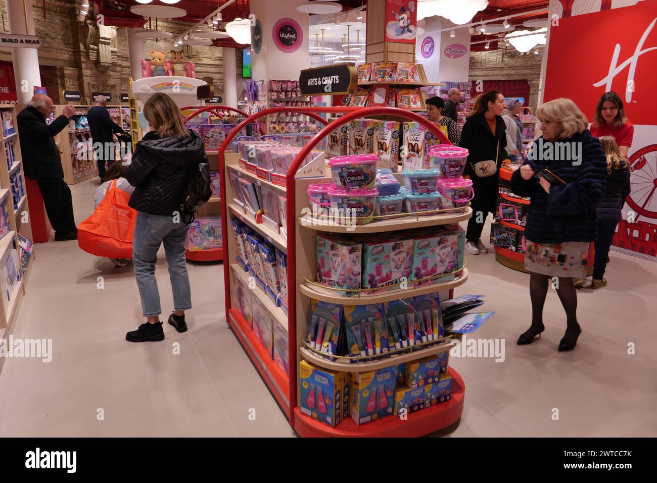 AN INTERNAL VIEW OF THE HAMLEYS TOY STORE LOCATED IN THE SORDI GALLERY ...