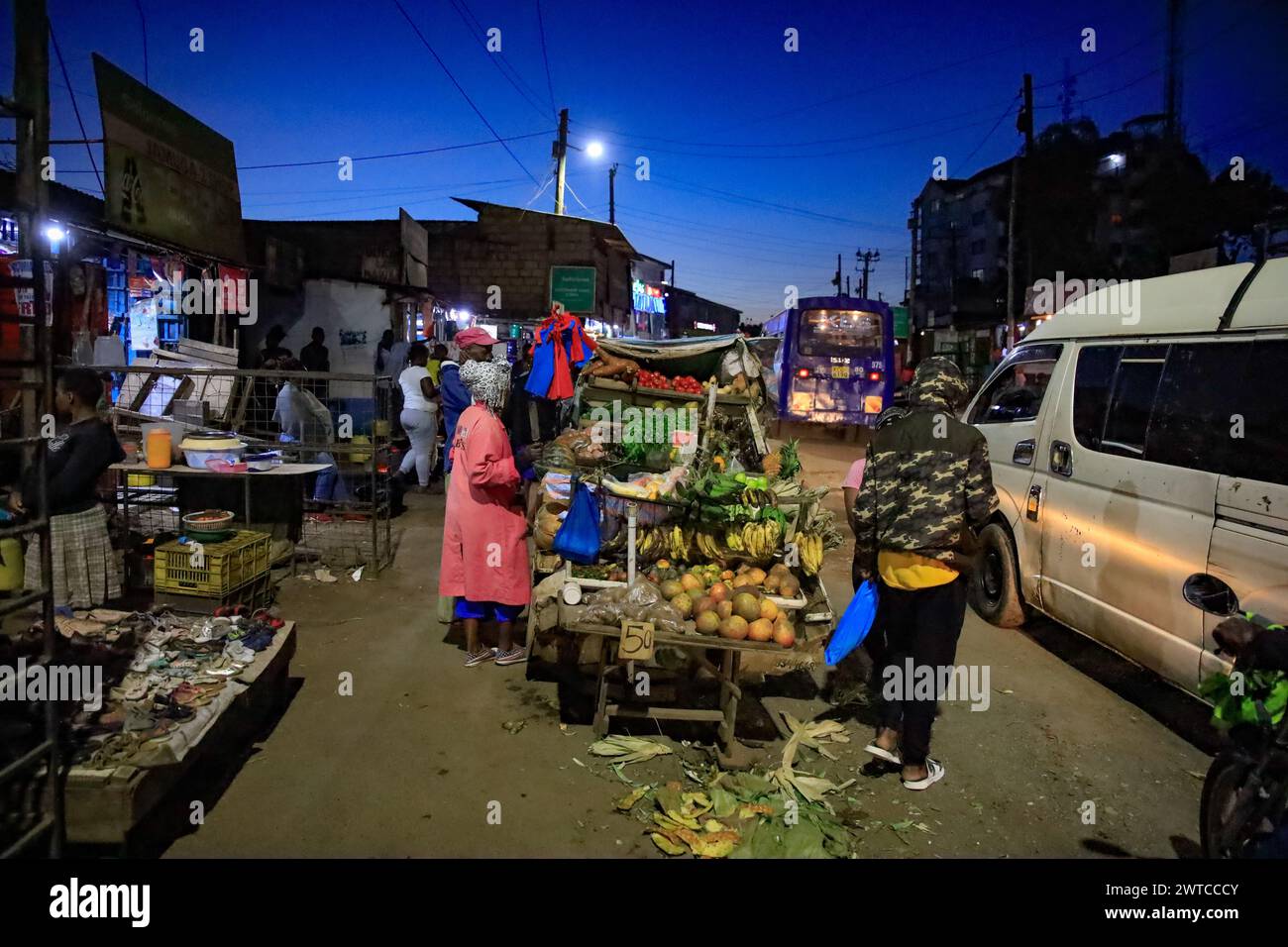 Locals are headed back to their homes from work along the busy streets ...